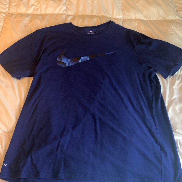 Nike | Shirts | Mens Nike Blue Drifit Tee Shirt Size Xl | Poshmark